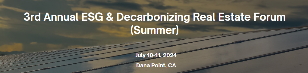 IMN 3rd Annual ESG & Decarbonizing Real Estate Forum - AEI Consultants